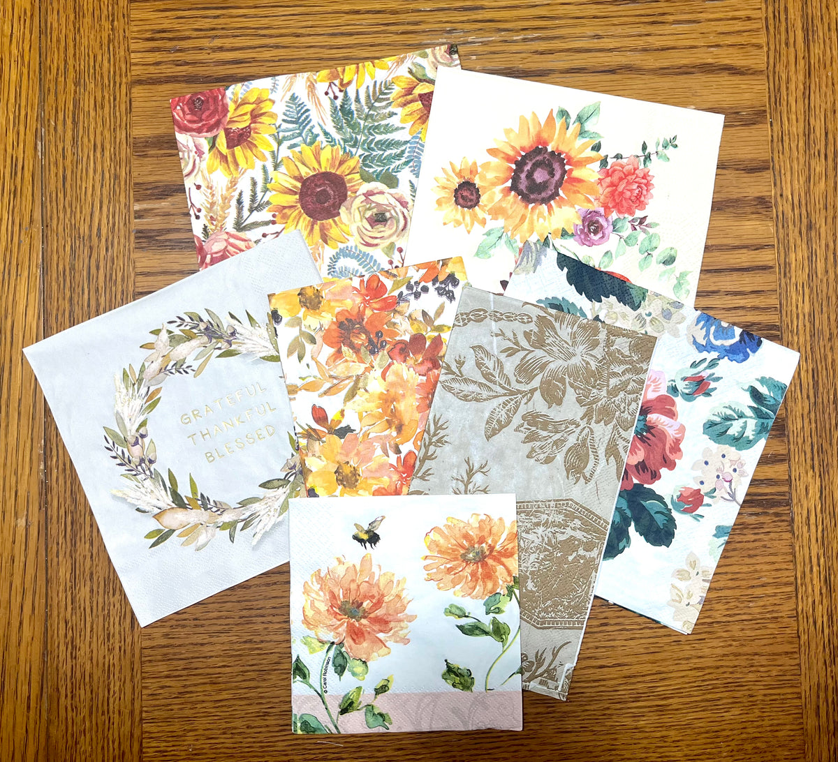 Random Pack of Napkins for Decoupaging / Mixed Media Art – Leesa Boone ...