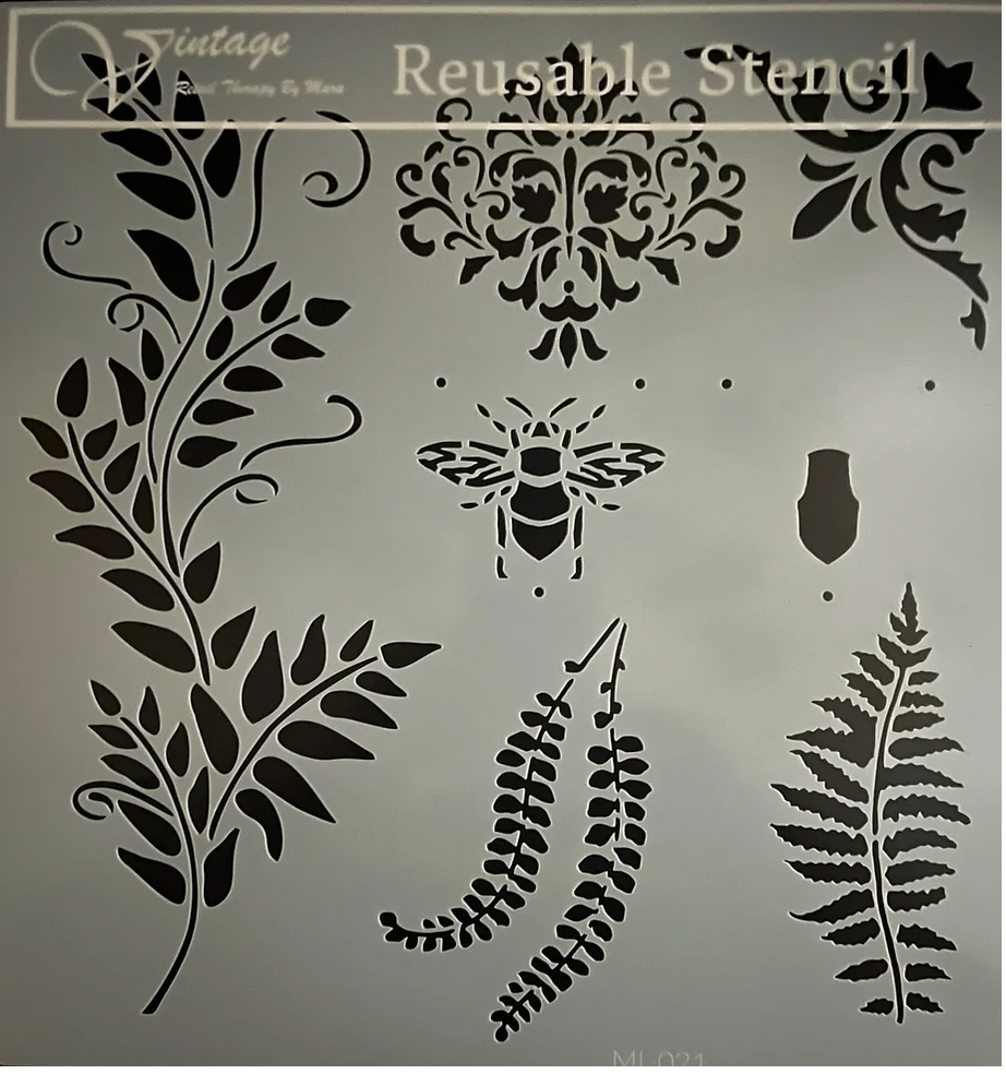 Classic Elements I VRTS2402 - Mara LaFay Stencil – Leesa Boone Designs